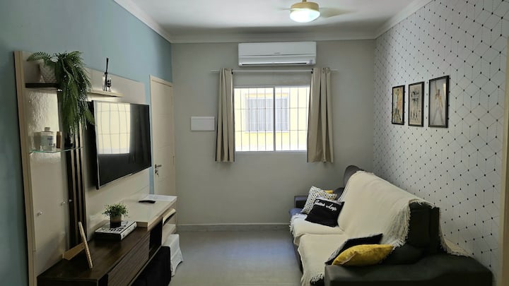 Apto Térreo Com Ar Condicionado A 500m Da Praia - Bertioga