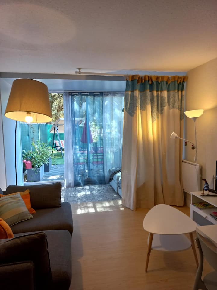 Studio 3*, Au Calme Avec Jardinet Et Piscine - Jard-sur-Mer