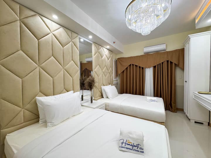 Homefort Twin Bed Suite - Red Residences Makati 1 - Manila
