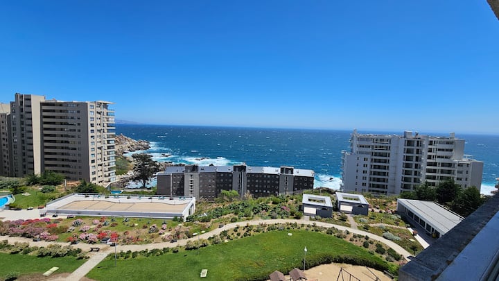 Departamento Con Hermosa Vista Al Mar En Concón - Concón