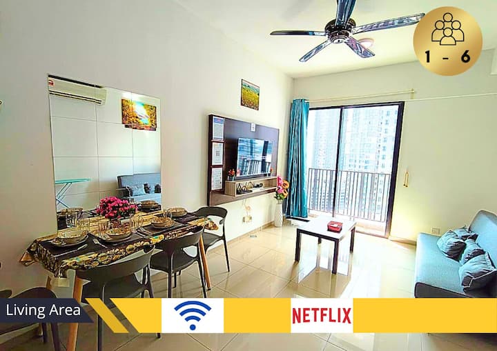 Cozy 2r1b High-rise In I-city #Ict1 - Klang