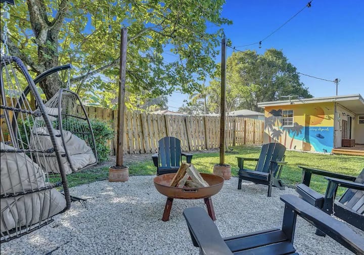 Firepit Bbq | 5 Min To Airport | 5 Miles To Beach - Fort Lauderdale