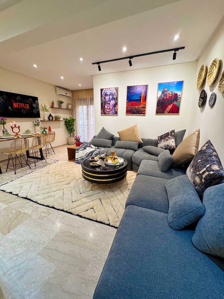 Cœur De Guéliz – Appartement ÉLégant Et Central - Marrakech