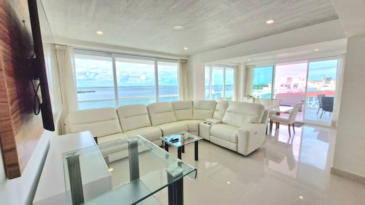Luxury Beachfront Ph | Terrace + Ocean Views - Cancún