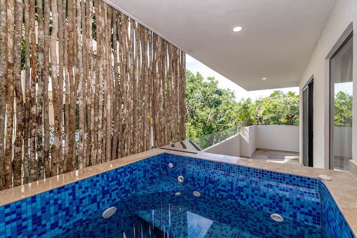 Lux 2 Bd Suite W/ Private Plunge Pool + Terrace - Tulum