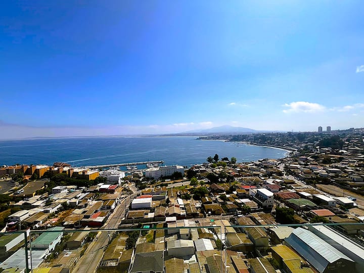 Depto En Concón Con Vista Maravillosa Al Mar - Concón