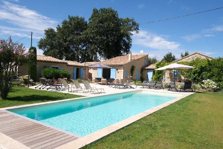 Charmante Maison, Piscine Chauffée Et Vue Luberon - Cavaillon