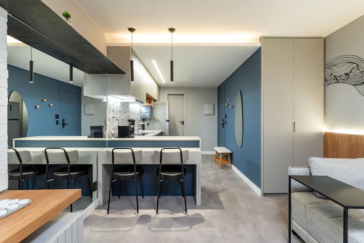 Studio 10º Andar, Banheira, Self Check-in E Wifi - Glória