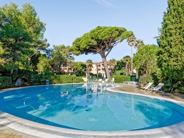 Giens T3 Climatisé Rez  Jardin Accès Direct Plage - Île de Porquerolles