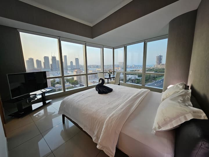 Modern Luxury 3br Full Seaview Best Building Metro - Émirats arabes unis
