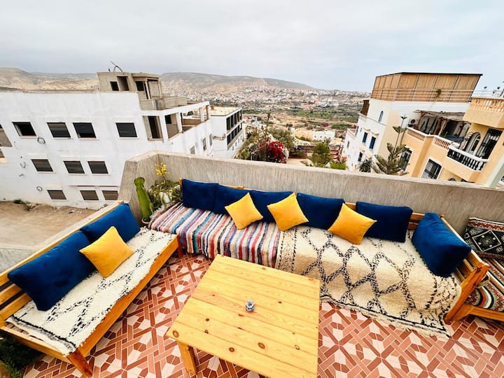 Grand Appartement Familial à Tamraght : Confort - Taghazout