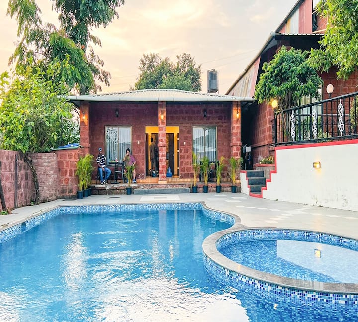 Pool View Room / Shardul Heritage The Resort - Mahabaleshwar