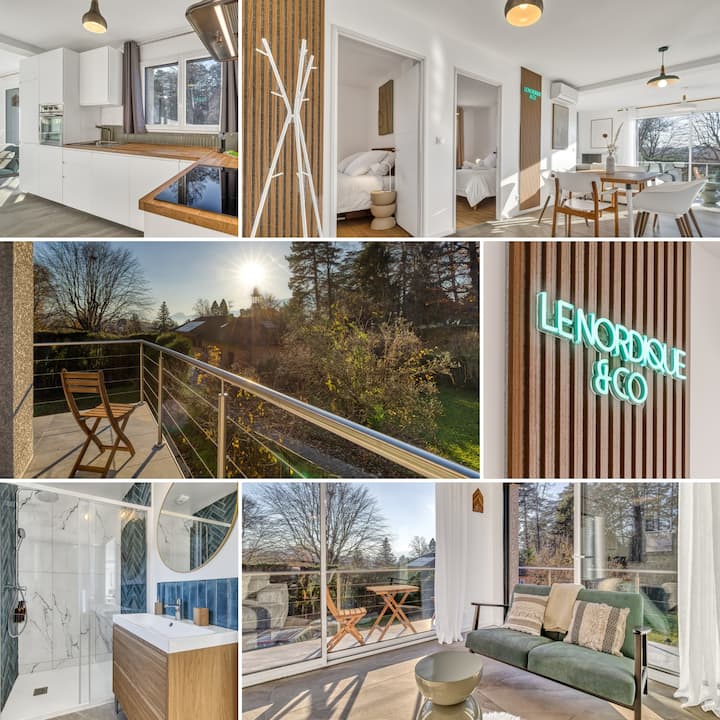 Le Nordique & Co : Vue ~ Balcon ~ Clim - Le Bourget-du-Lac