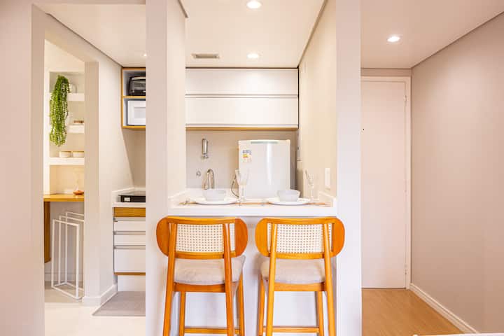 Charmoso Flat C/vaga Em Moema - São Paulo