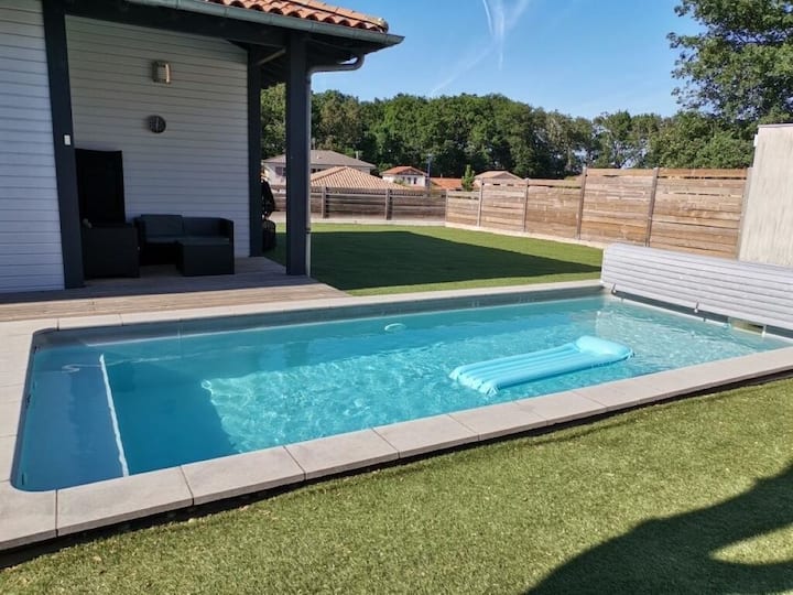 Maison Bois Piscine à Capbreton - Hossegor