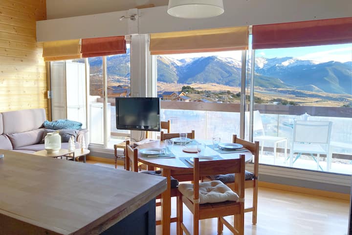 Duplex Vue Montagne, Baignoire, Balcon, Parking - Font-Romeu-Odeillo-Via