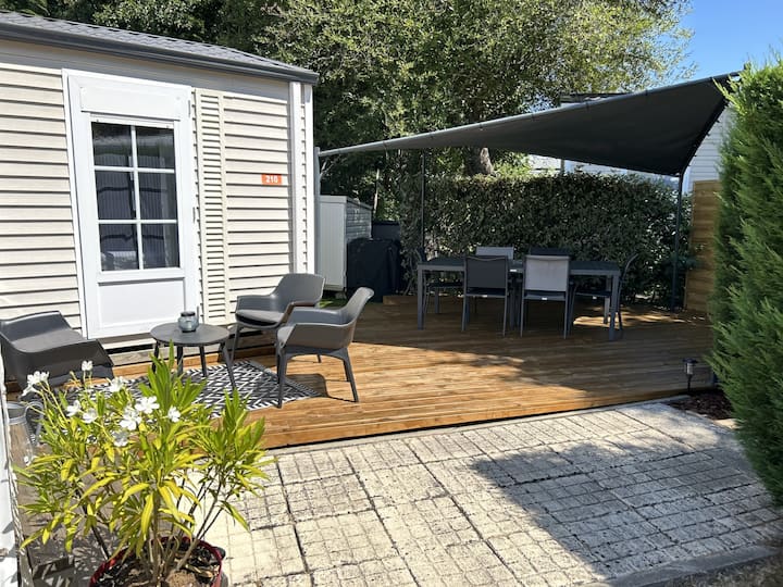 Mobil Home Climatisé 2ch, 4 Pers, Camp Pipiou 4* - Parentis-en-Born