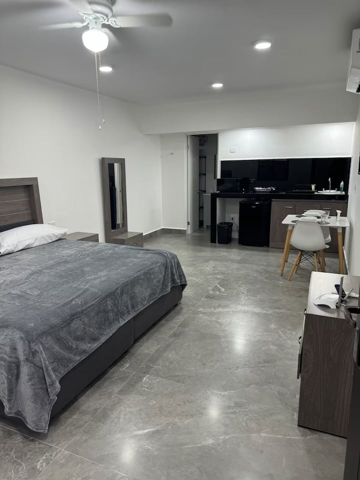 Loft, Cama King Size, En El Corazon De Mitras(t12) - Monterrey
