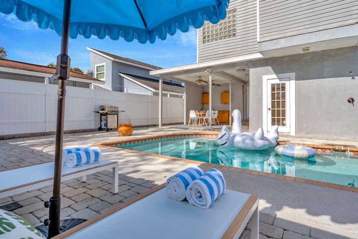 5br Villa W/ Heated Pool + Bbq | Soho & Dt Tampa - Davis Islands, FL