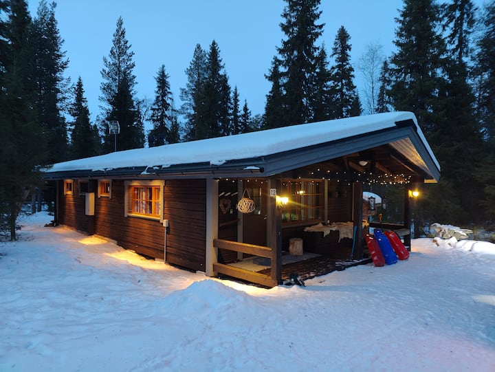 Cozy Lodge In Luosto Centre With Extra Guest Cabin - 