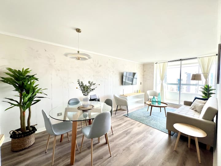 Depto, Niños 2d/2b, Piscina Interior Climatizada - Concón