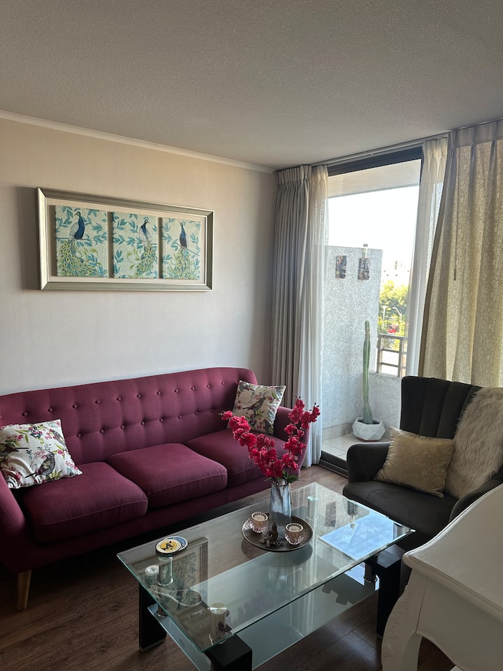 Acogedor Depto En Condominio. - Aeropuerto de Santiago Arturo Merino Benitez (SCL)