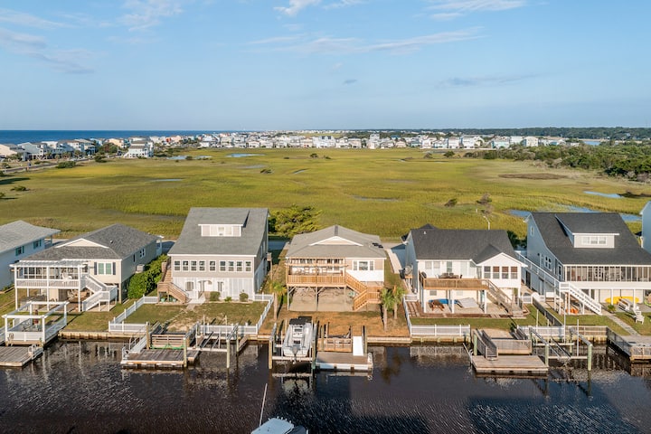Fall On The Canal, Boat Slip, Kayak, Fish, Bike - Holden Beach, NC