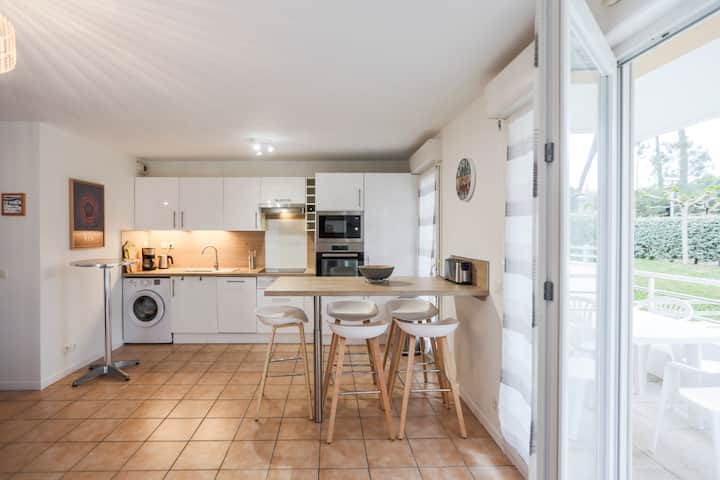 Appart Rénové, Plage 2 Min à Pied, Parking, Wifi - Capbreton