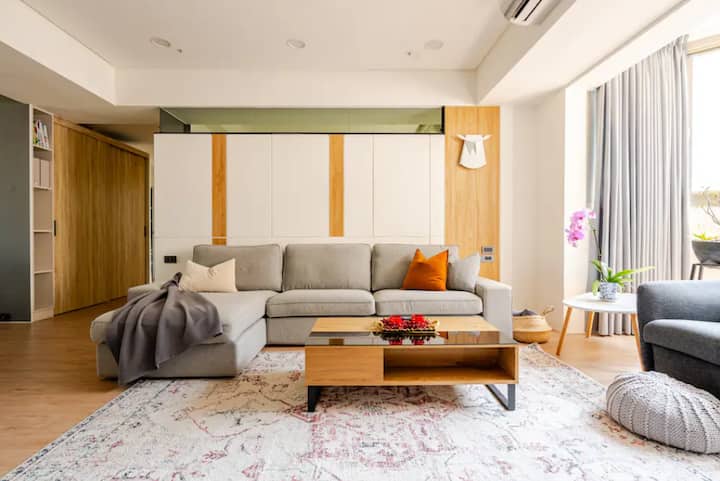 Spacious Family Oasis, 4bd2bath In Dazhi, Taipei - 타이베이