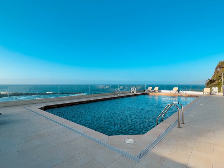 Estudio En Primera Línea De Playa, Con Piscina - Puerto de la Cruz
