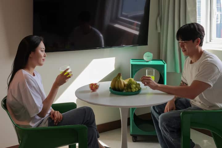 [타임터미널 용전1호] 그린스테이션 #미드센추리 #스마트Tv  #퀸사이즈베드 #터미널3분 - Daejeon