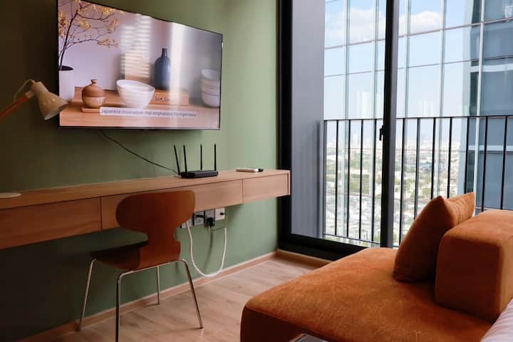 Relaxing Room, 100 M Ari Bts, Cafe, Wifi 500mbps - Bangkok