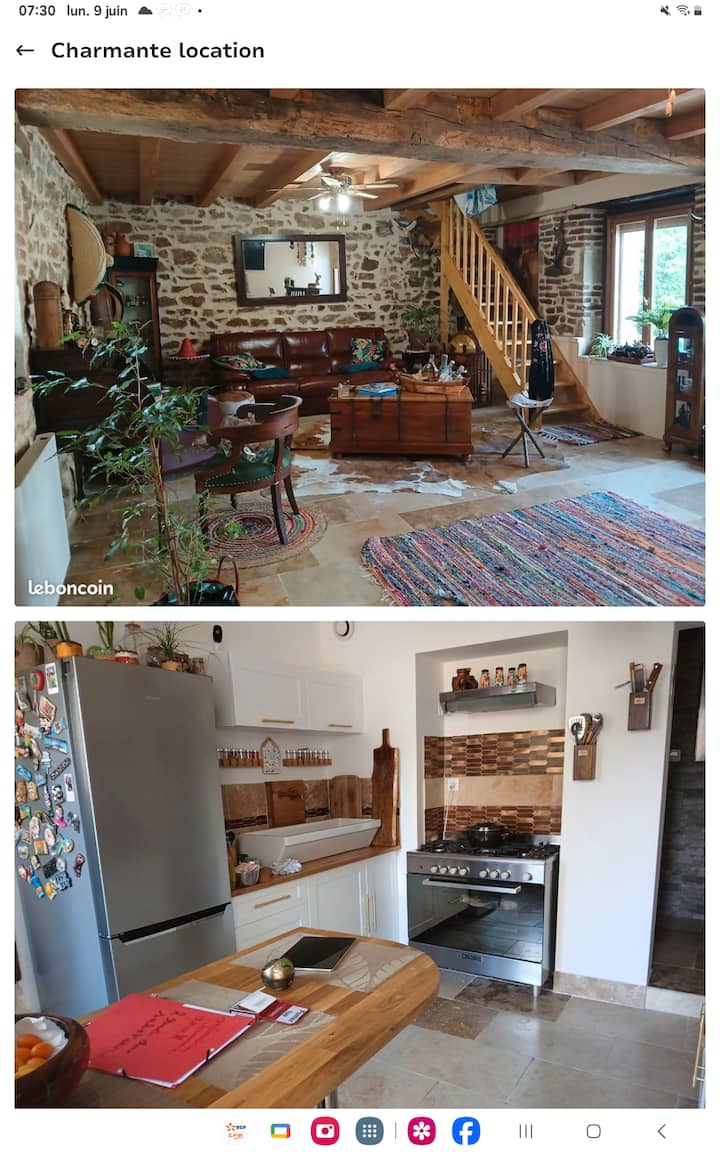 Charmante Maison  En Pierres - Montluçon