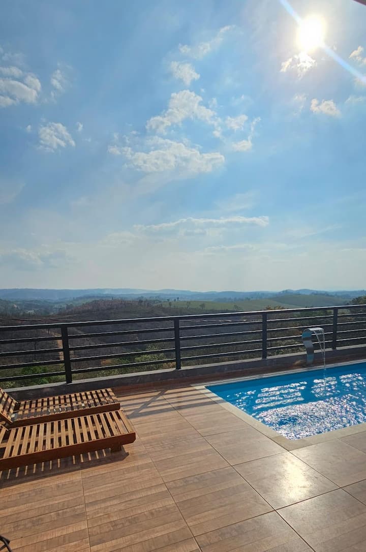Chále Com Piscina Privativa Em Condomínio Fechado. - São Roque
