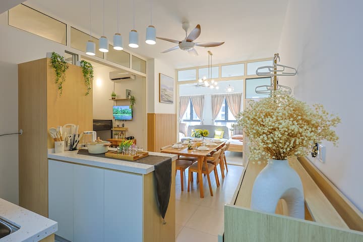 10min To Batu Caves Cozy Family Suite #Mall #10pax - Kota Damansara