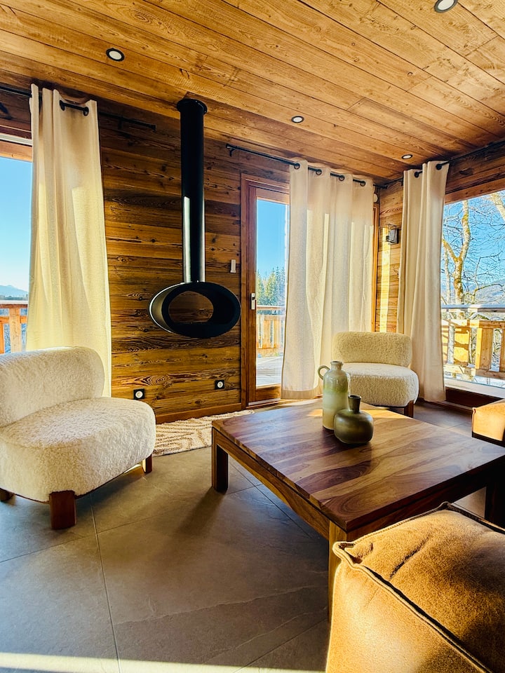 Chalet Monarch 8 Pers • 4 Ch, Spa & Vue Montagne - Flaine