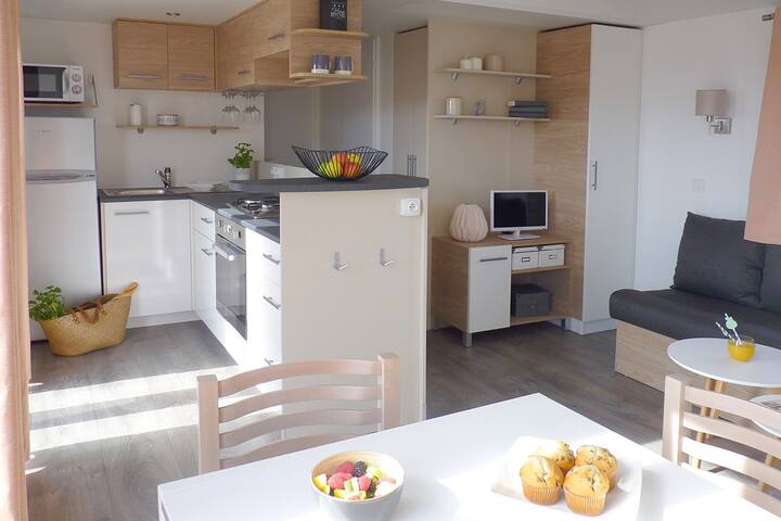 Mobilhome Valras 6pers 3ch 2sdb 2wc Terrasse Clim - Sérignan