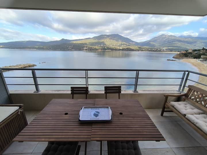 T3 Vue Mer Pieds Dans L'eau - Propriano