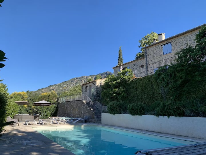 Superbe Bergerie Avec Piscine - Gréolières les Neiges