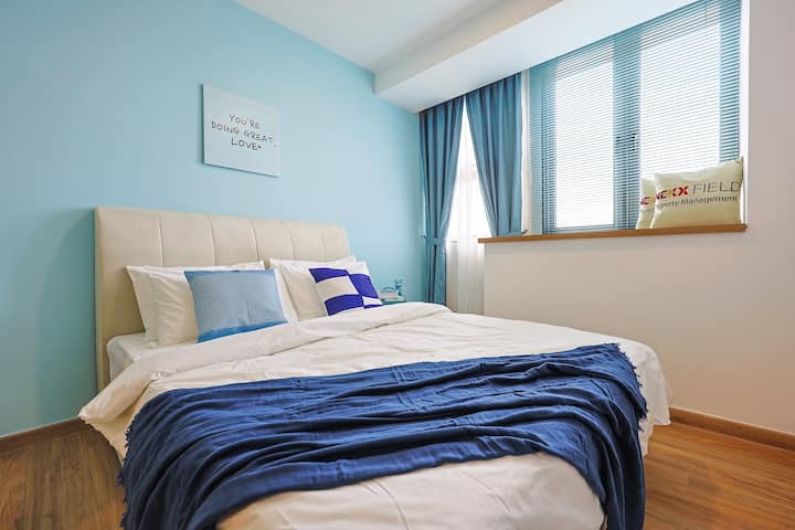 2pax Coastal Blue Style Apartment @ Kl Central - 吉隆坡