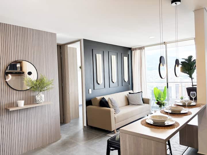 ¡Luxury*2br*2bth*opn Kitchen*workspace & Balcony! - Sabaneta