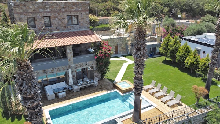 Villa W Private Pool For 11 People In Bodrum Torba - Bodrum