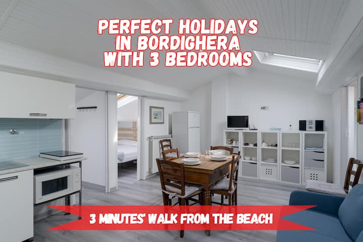2 Minutes à Pied De La Plage Avec 3 Chambres - Bordighera