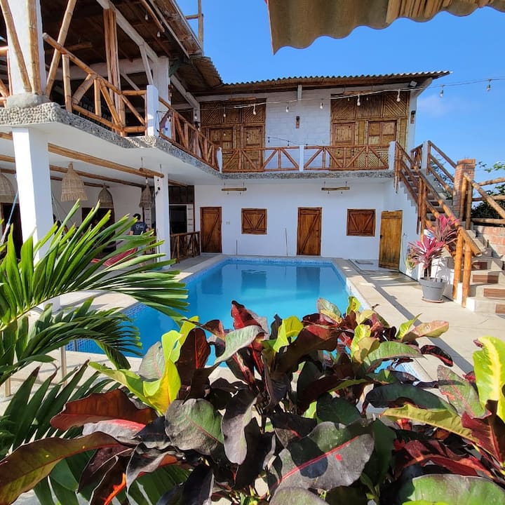 Vida Suave: Surf Y Paz - Habitaciones Privadas - Équateur