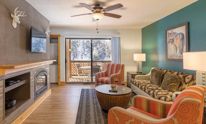 Red River Ski-in 2 Bd Hot Tub - Red River, NM