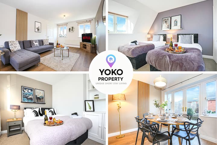 Stylish House • Sleeps7 • Free Parking • Fast Wifi - Northampton, UK