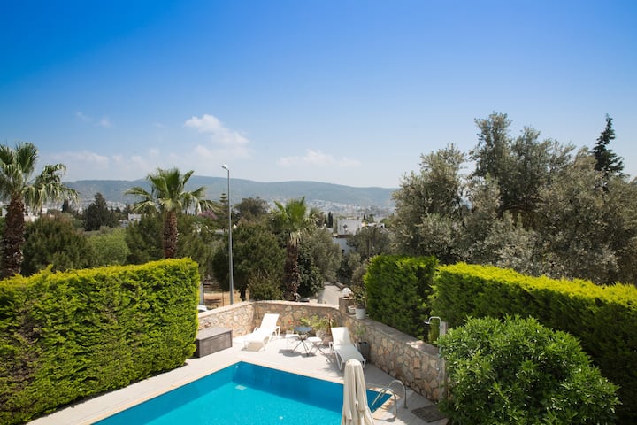 Villa W Private Pool For 8 People In Bodrum Center - Bodrum