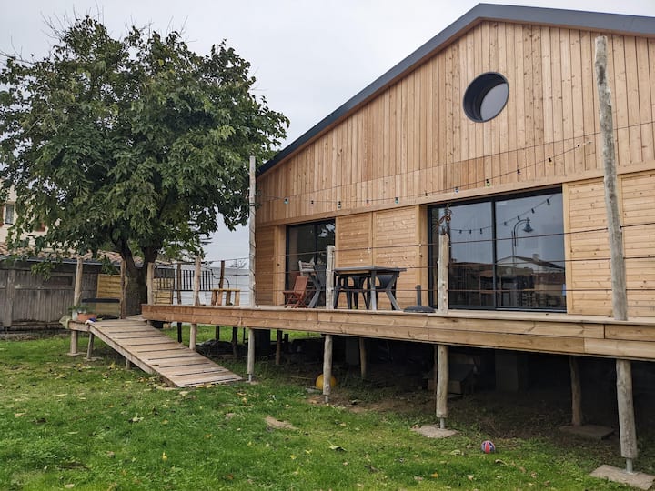 Jolie Villa D'architecte En Bois Au Calme - Plage de L'Aiguillon-sur-Mer