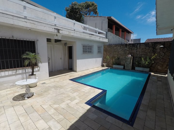 Casa Com Piscina E Churrasq Enseada 200m Da Praia - Guarujá