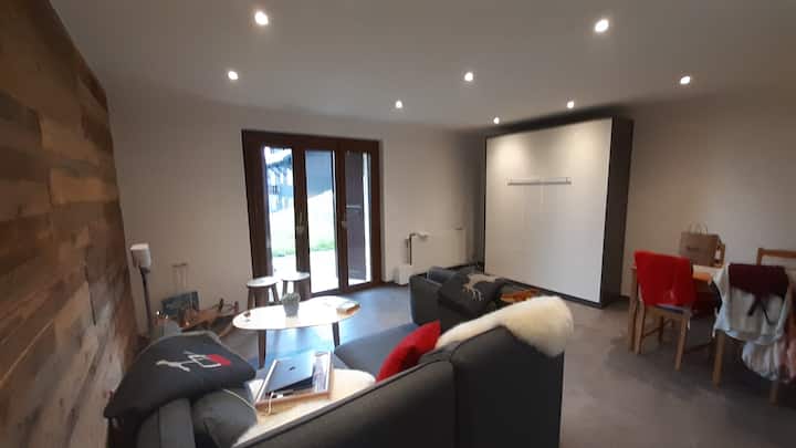 Studio Neuf Avec Vue Et Terrasse - Val-d'Illiez